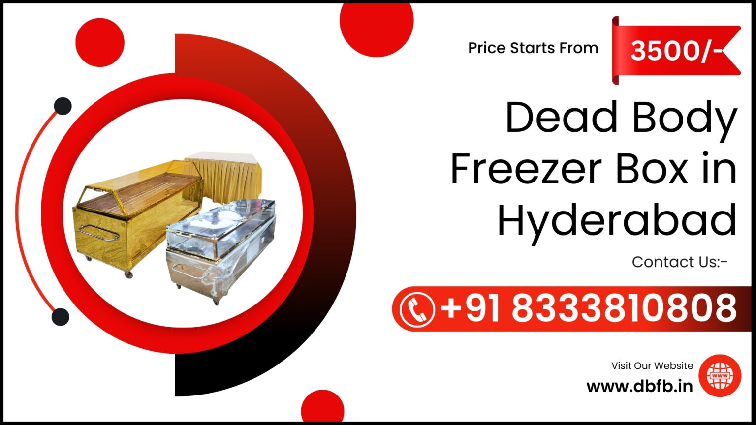 Dead body freezer box in Botanical Gardens Call +91 8333810808